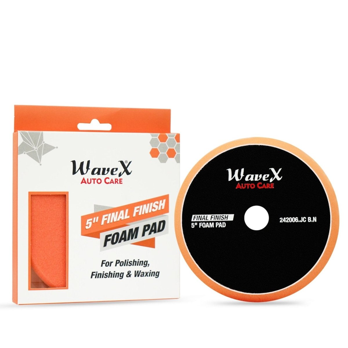 5-INCH FINAL FINISH ORANGE FOAM PAD – Wavex